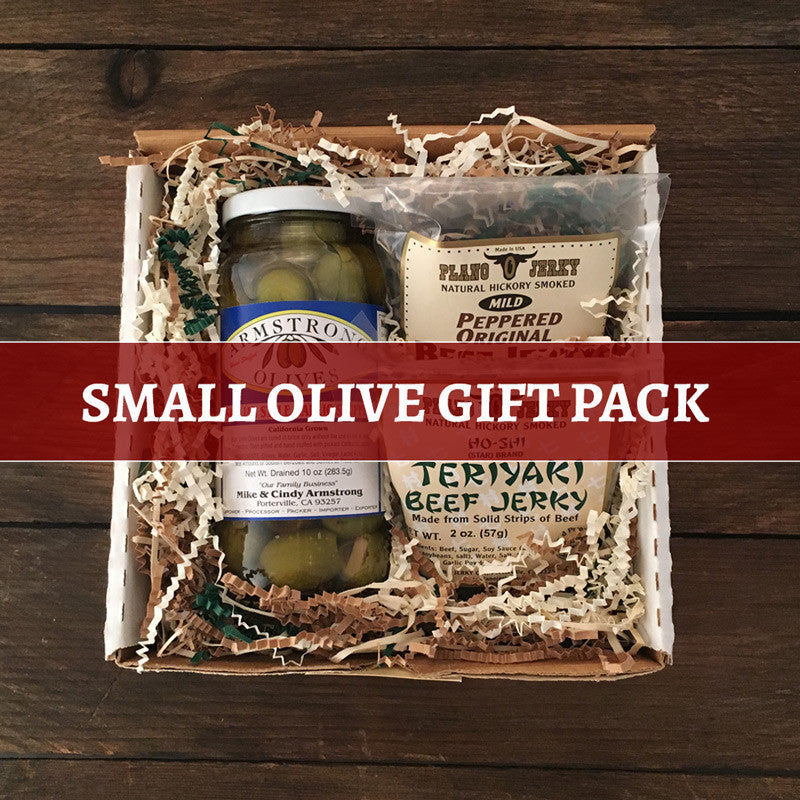 Small Olive Snack Pack | Plano Jerky